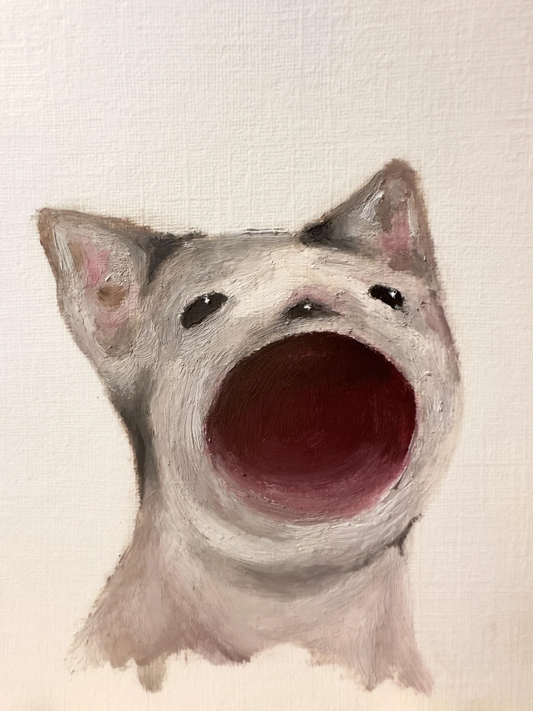 funny cat, me, oil, 2024 | Scrolller