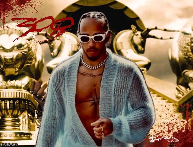 Lewis showing up to Monaco looking like the god-king Xerxes | Scrolller