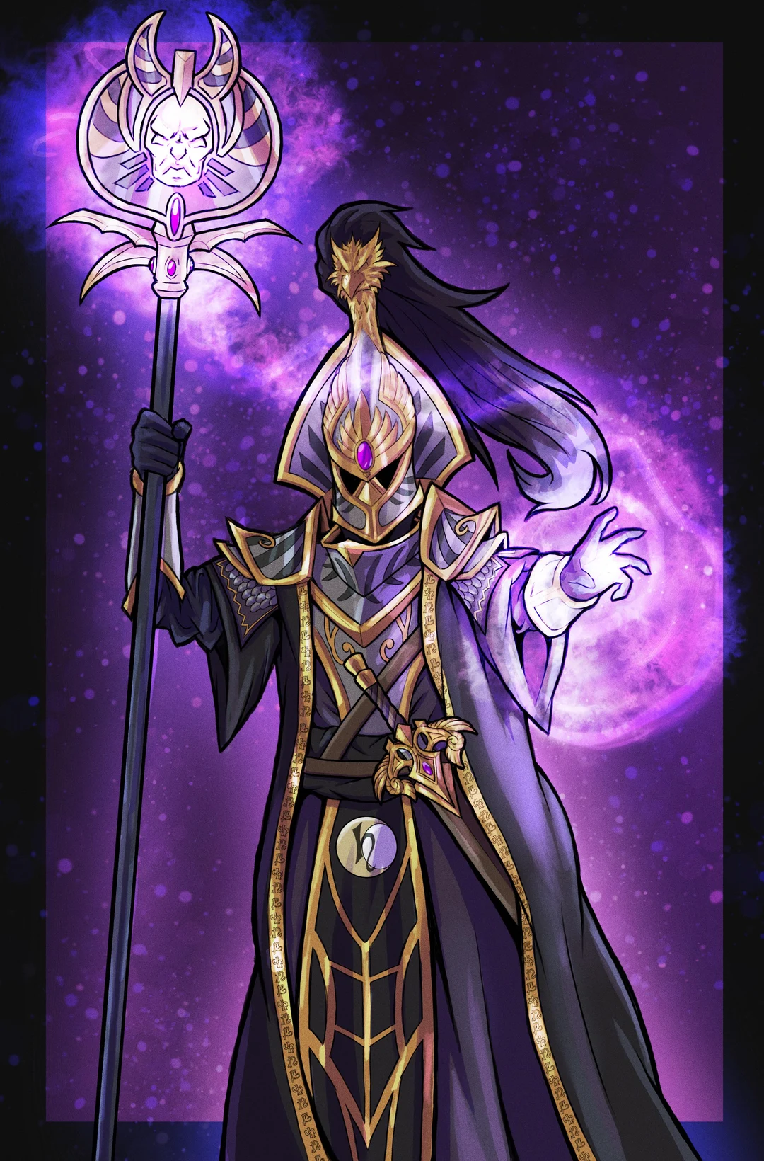 High Elf archmage of Nagarythe inspired by Eldrad from 40K, commissioned by me and made by ...