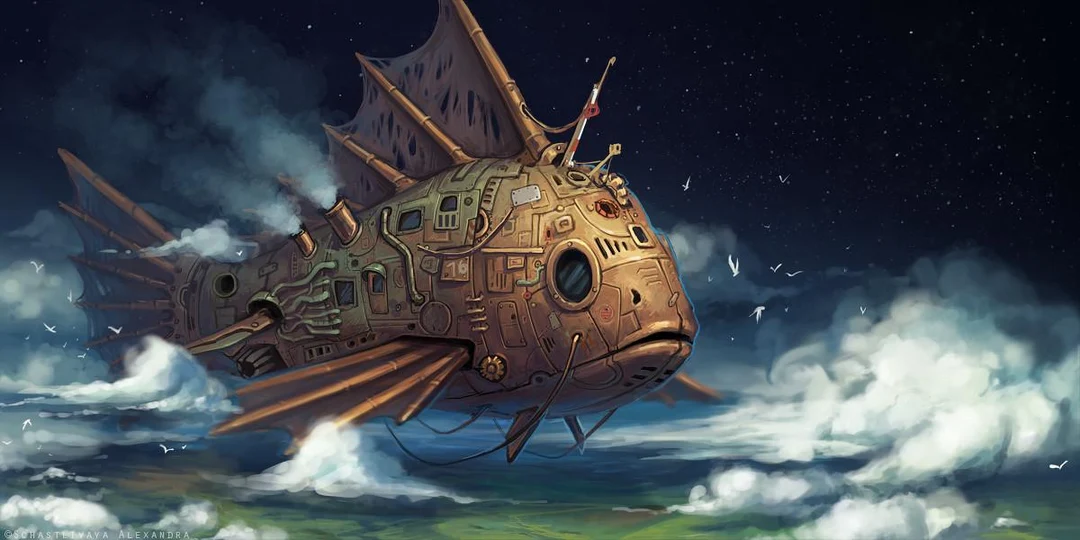 Floating between clouds and stars by artist Oleksandra Shchaslyva | Scrolller