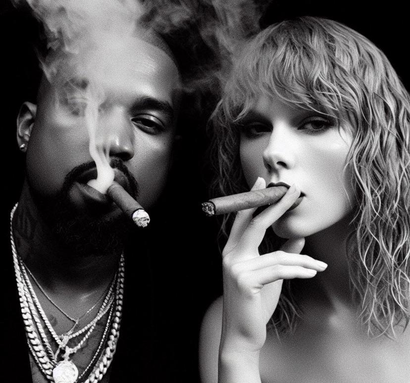 Kanye and taylor smoking FAT joints | Scrolller