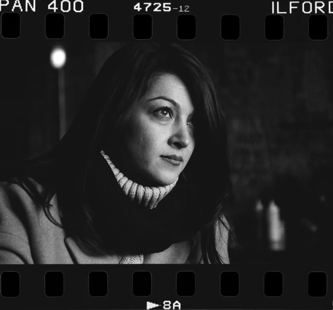 Discover more like Portraits: Winter sun at Munch [Nikon F4, Nikkor 28-85mm, Ilford PAN 400 BW ...