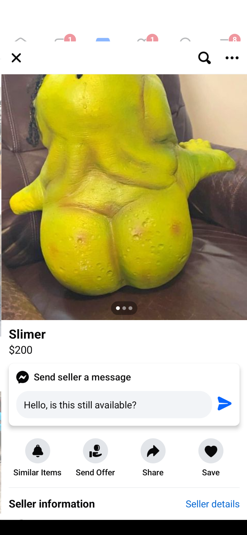 Slimer for sale has a huge ass | Scrolller