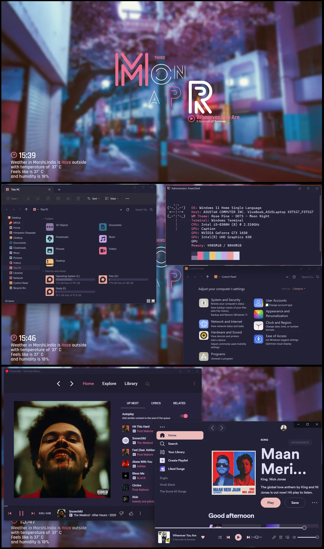 [WINDOWS 11] Rosepine themed Windows 11 | Scrolller