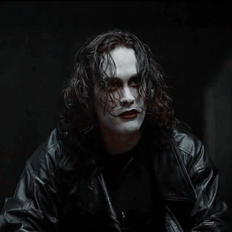 Brandon Lee as Eric Draven (The Crow 1994) pretty much just about as cool as cool gets I’d say ...