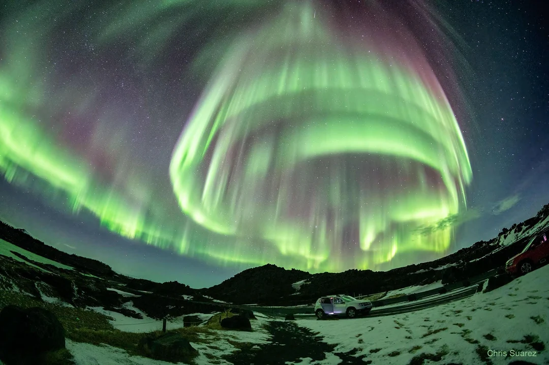 A Vortex Aurora over Iceland | Scrolller
