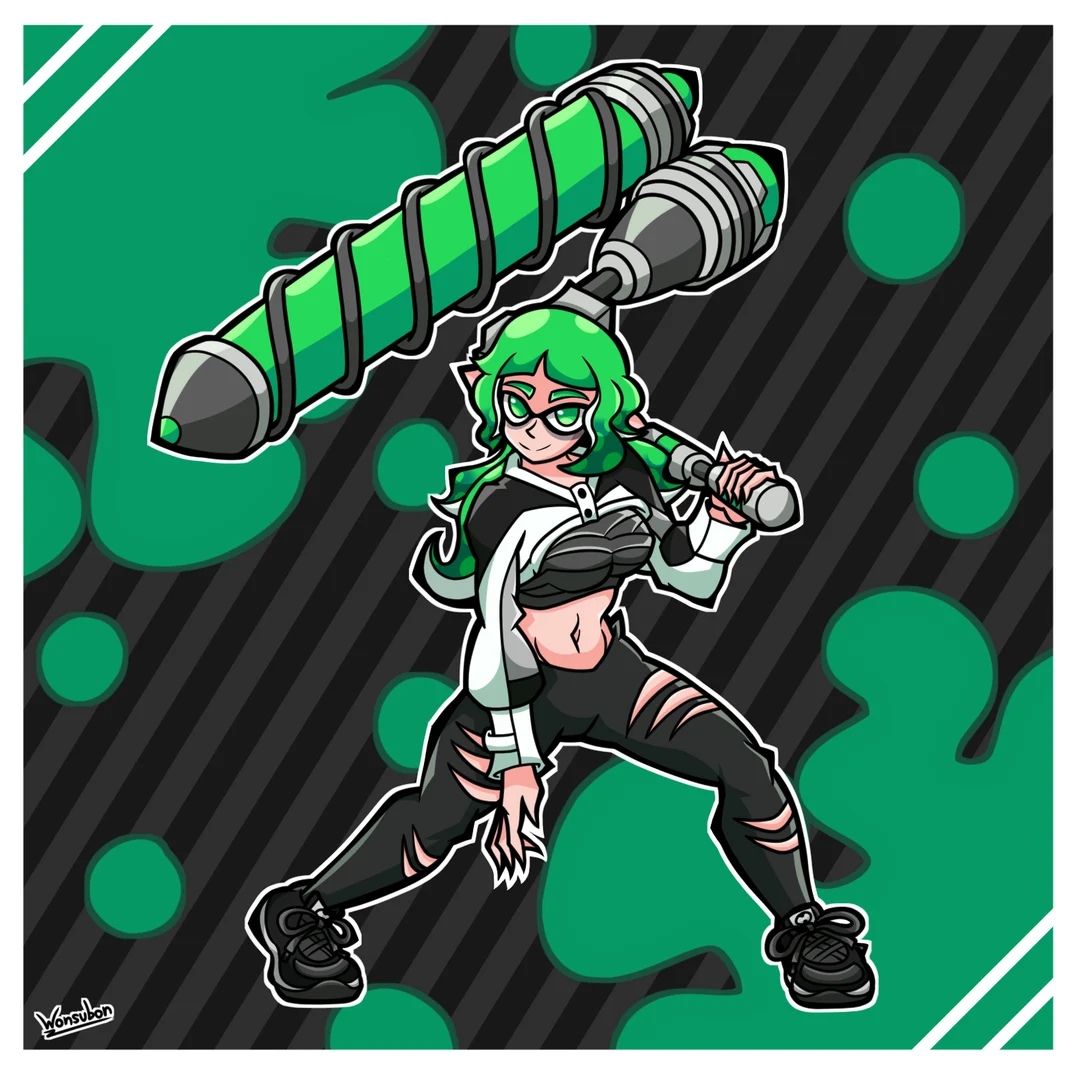 Full Splatoon OC Comm #2 [Art by Me] | Scrolller