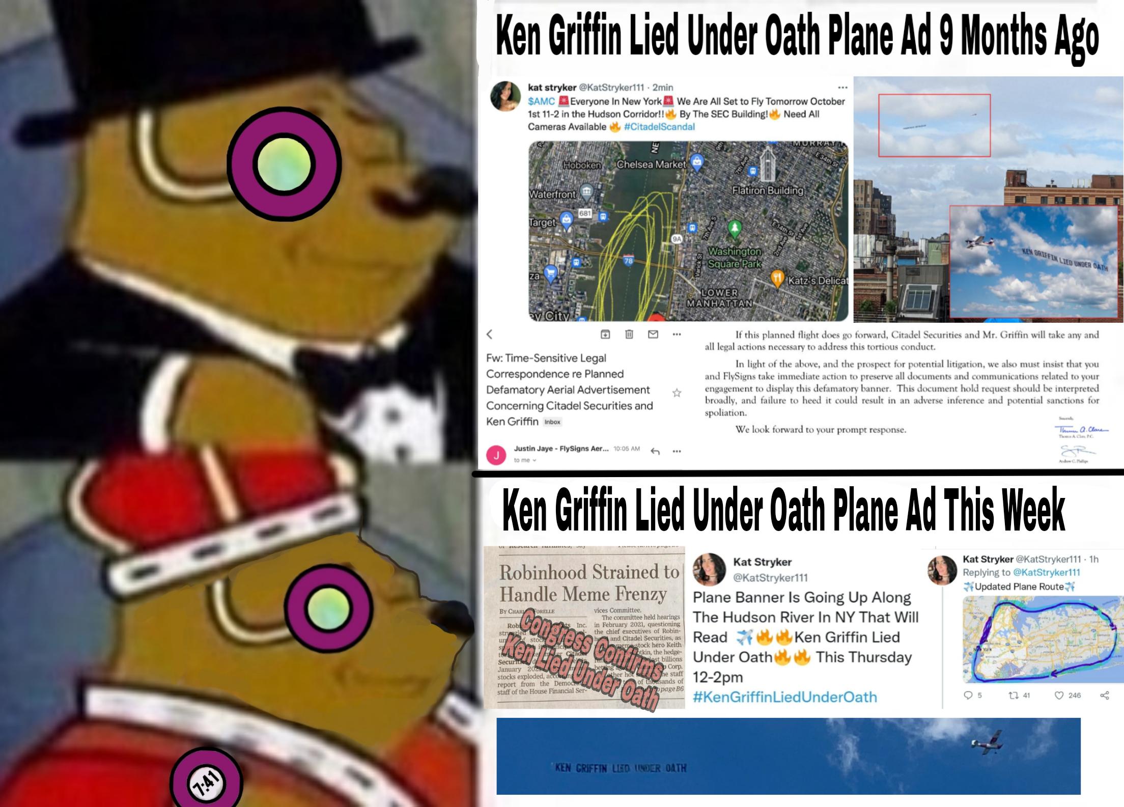 Ken Griffin Lied Under Oath Plane Ad 2: Electric Boogaloo | Scrolller