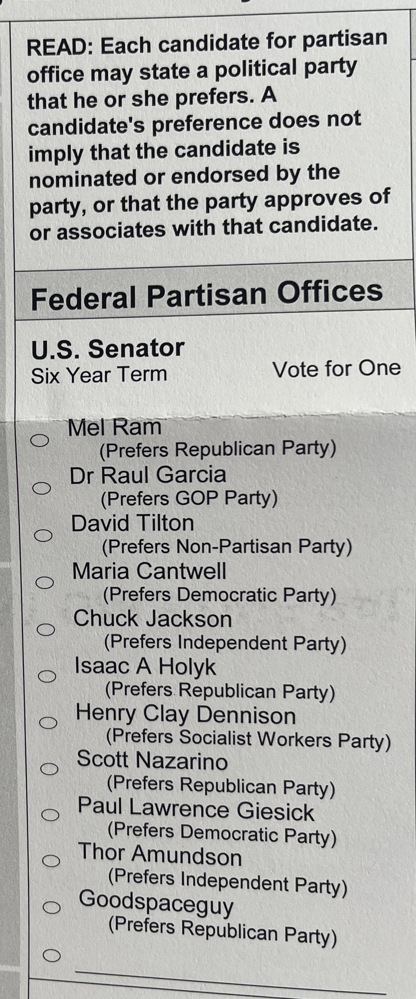 Strange candidate. | Scrolller