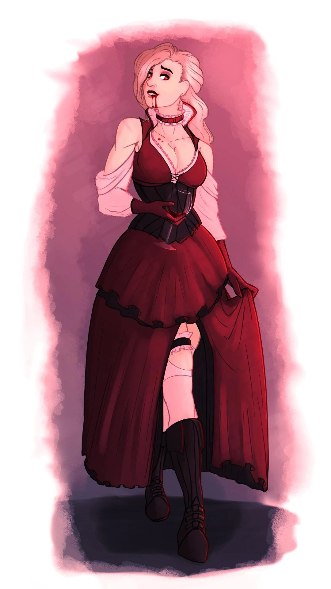 Vampire version of my (OC) for halloween! | Scrolller