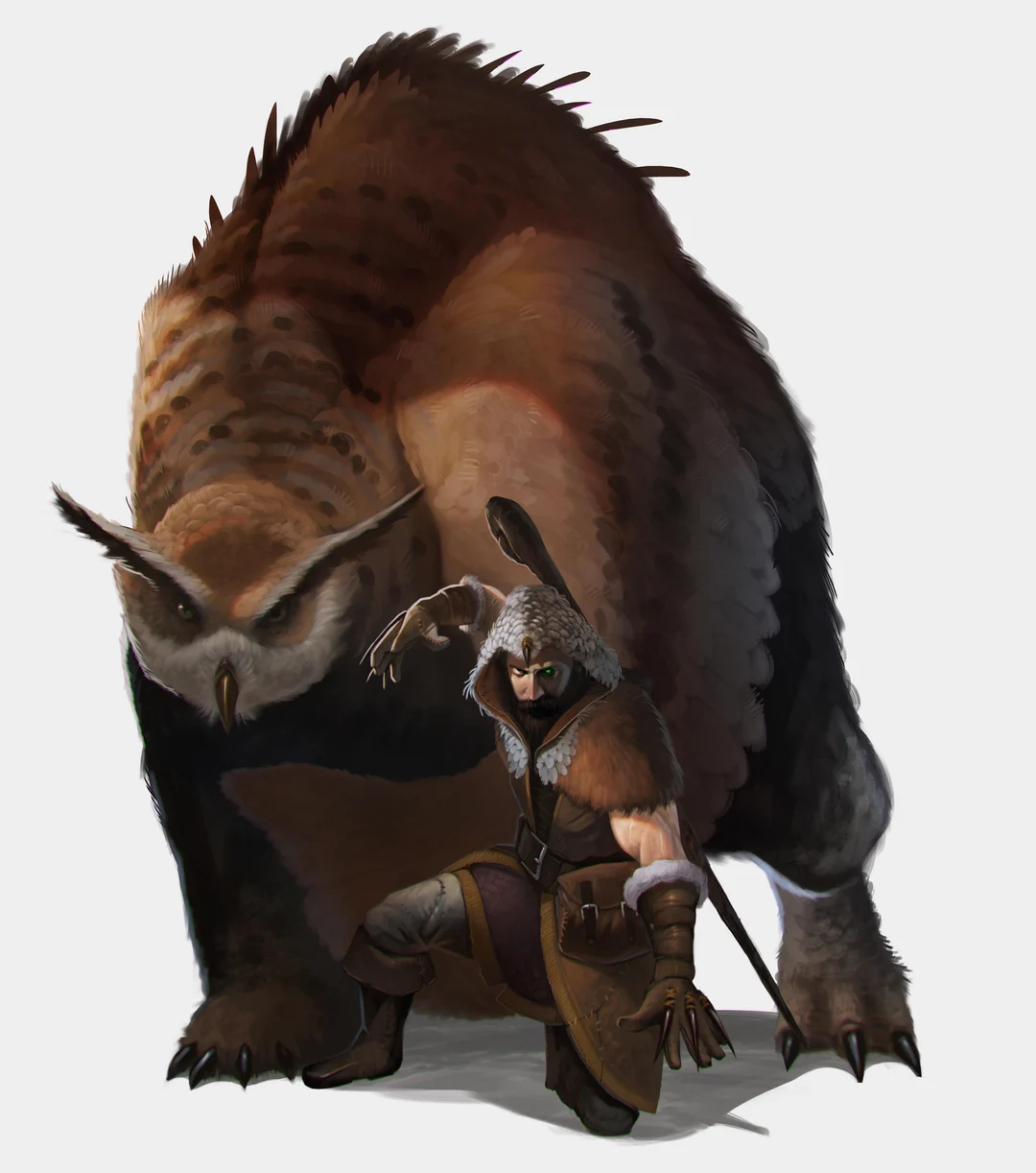 [OC] [ART] Druid and Olwbear - Art by me. | Scrolller