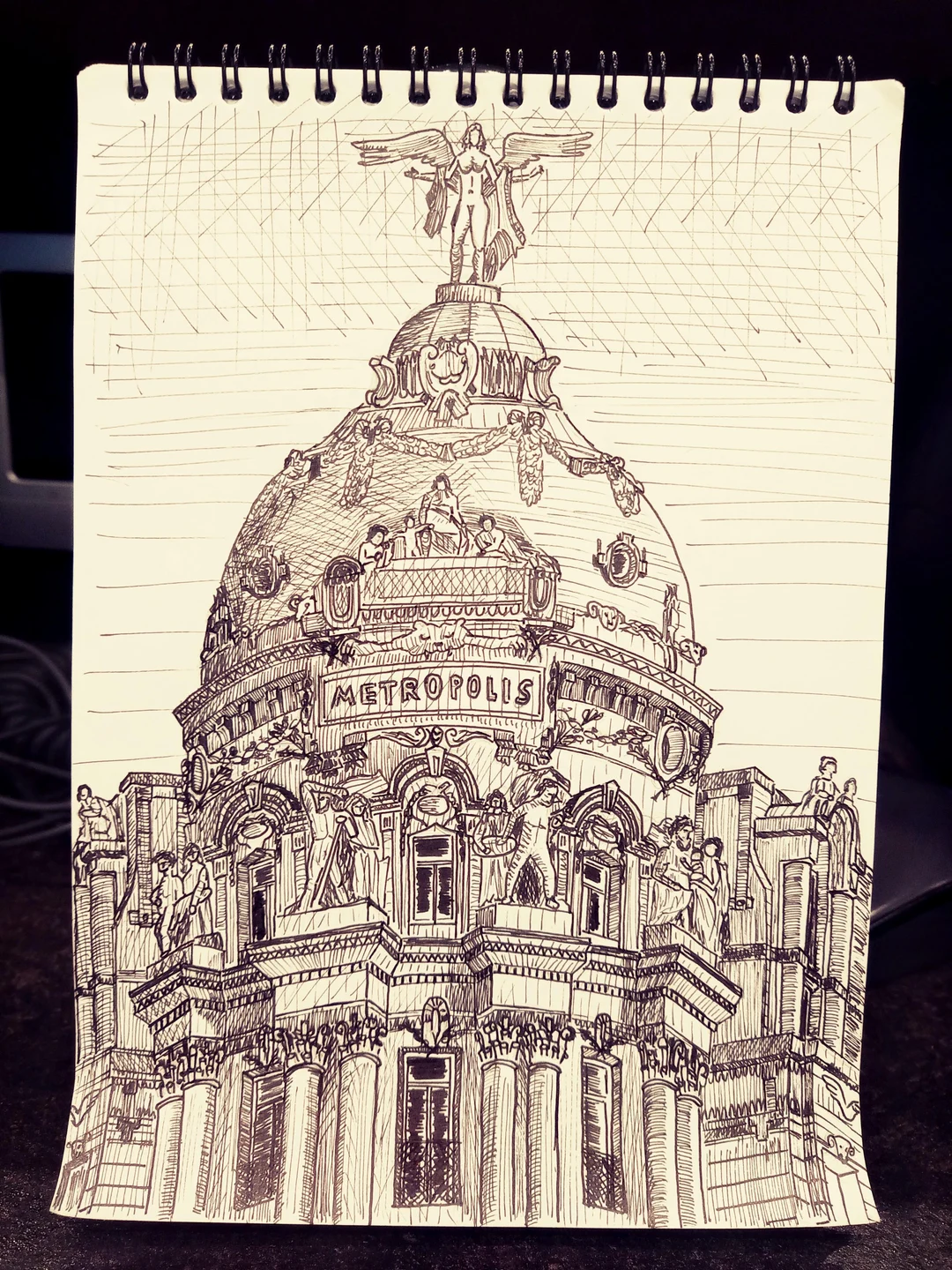 Metropolis, RigorMortis14, ink, 2023. | Scrolller