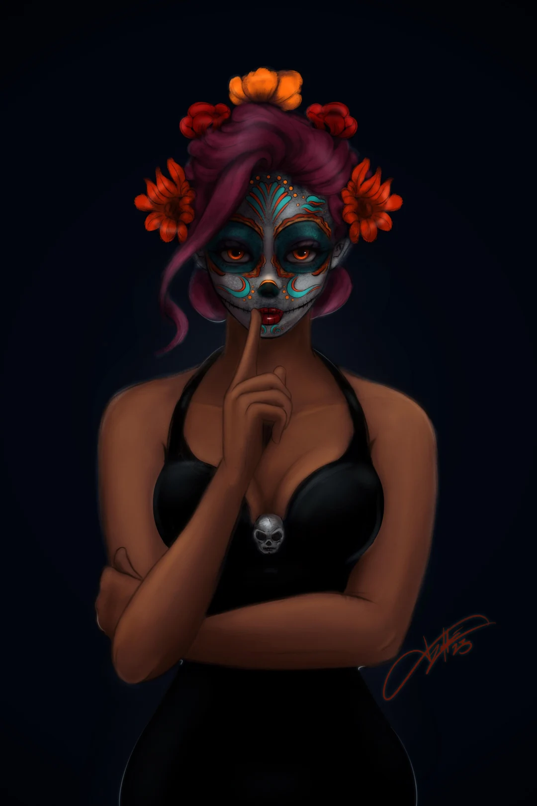 Shhhh, Me (TLaskowArt), Digital, 2023 | Scrolller