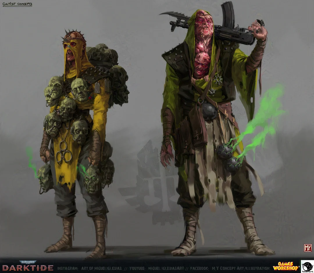 Warhammer 40000:Darktide- The Admonition Cult by Miguel Iglesias | Scrolller