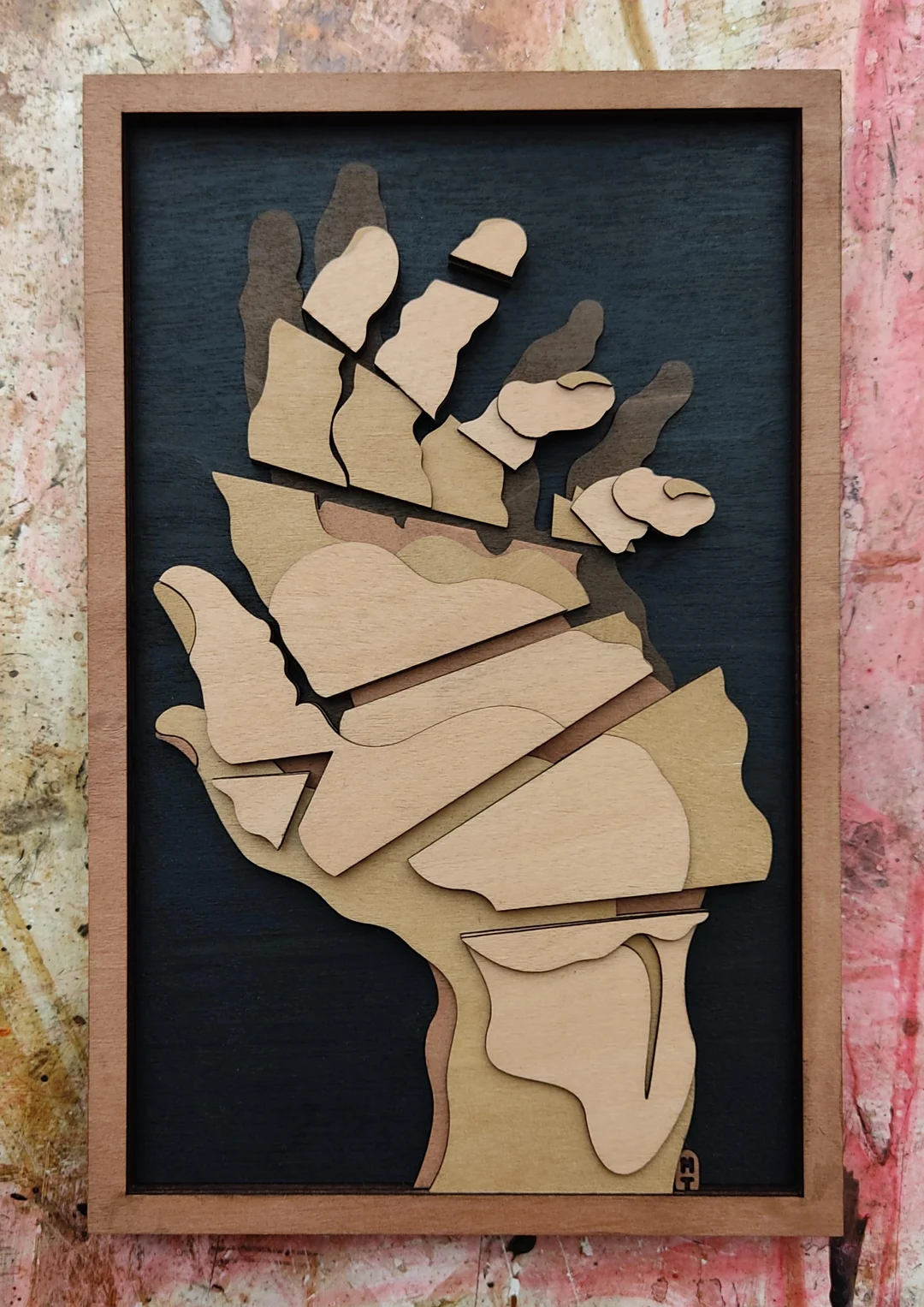 Fractured, Martin Tomsky, laser cut plywood, 2022 | Scrolller