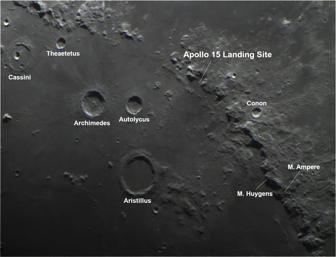 The Apennines and Landing Site of Apollo 15 | Scrolller