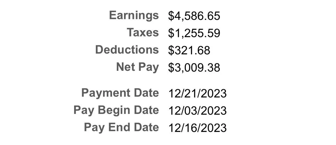 My highest 2 week pay ever legally. I hate taxes | Scrolller