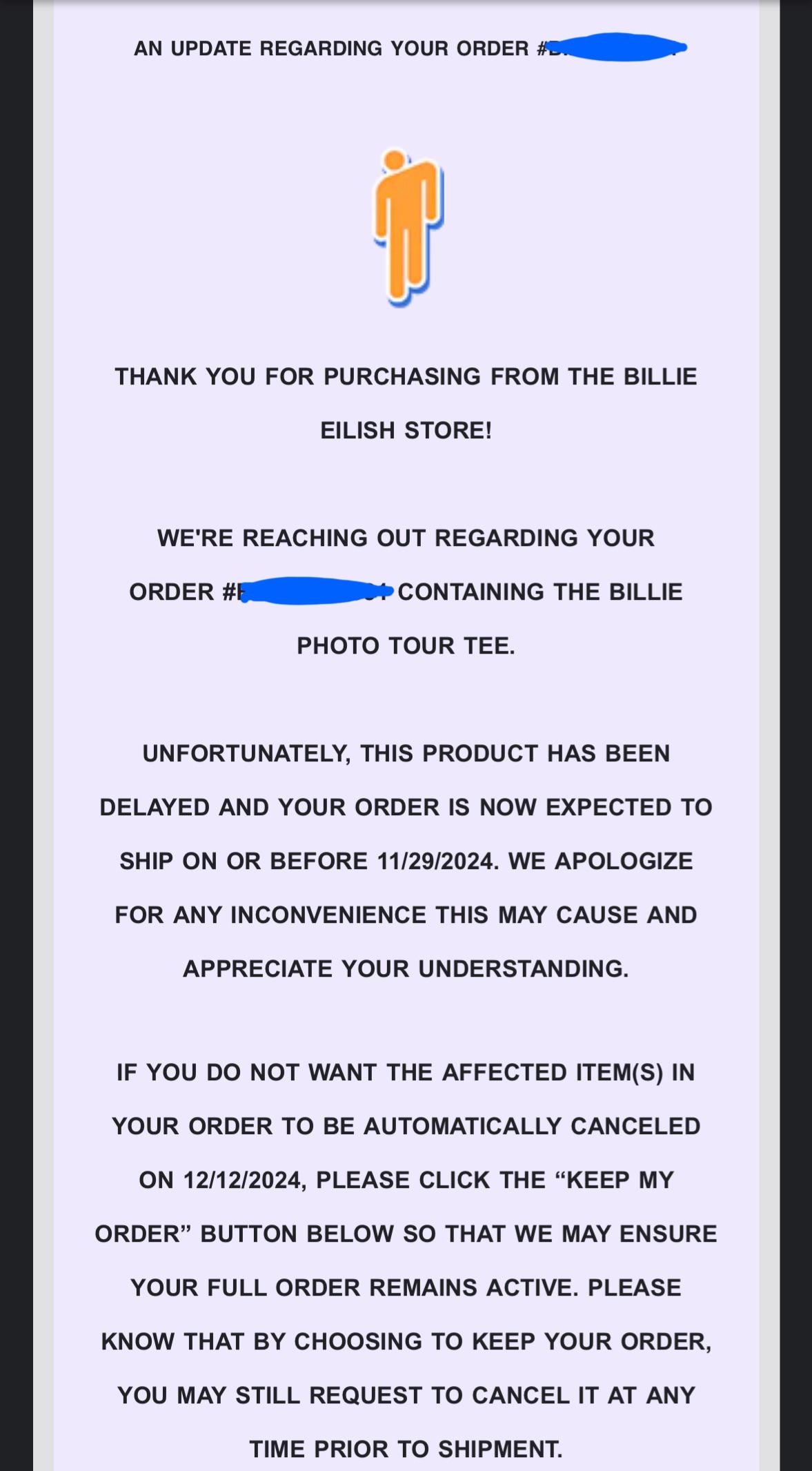 is anyone else order delayed? | Scrolller