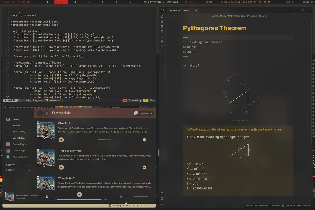 [i3] groovybox + neovim-obsidian | Scrolller