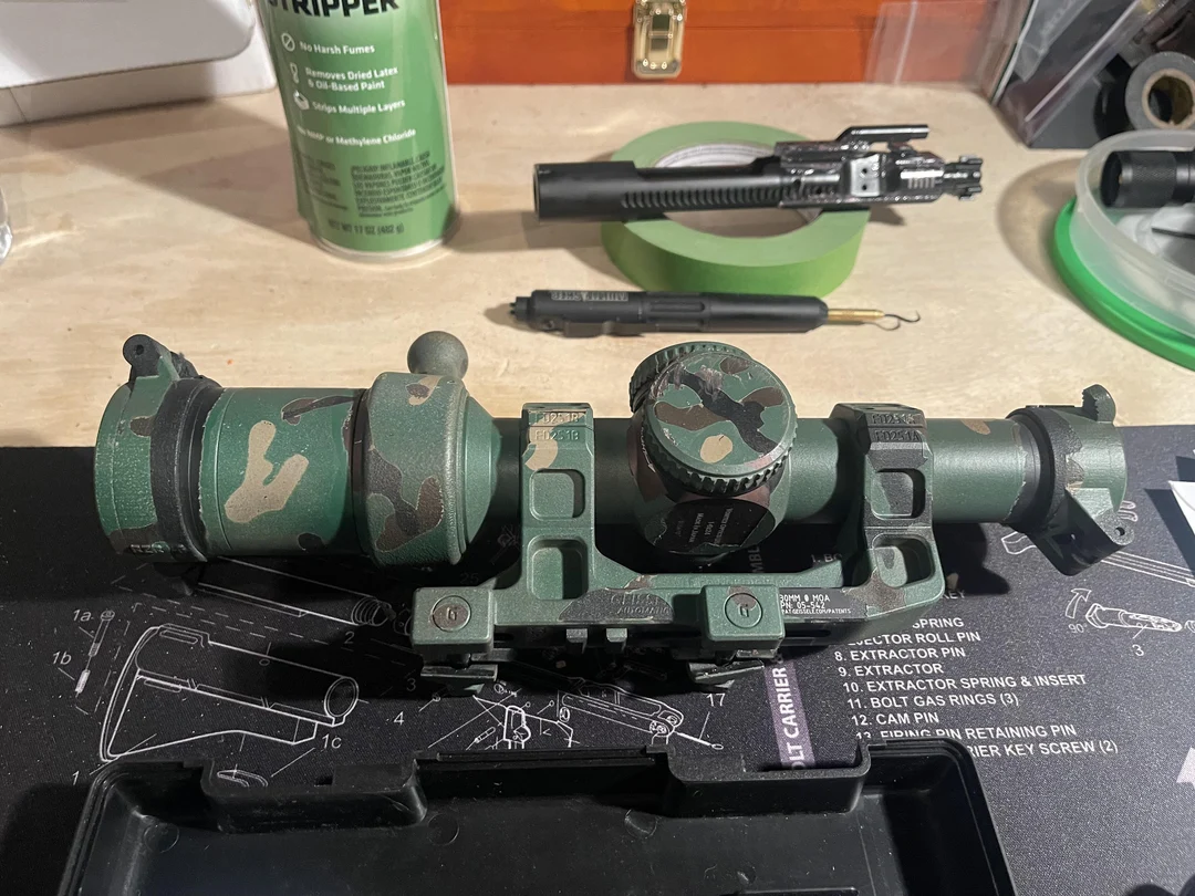 Stripping optic of shit paint. | Scrolller