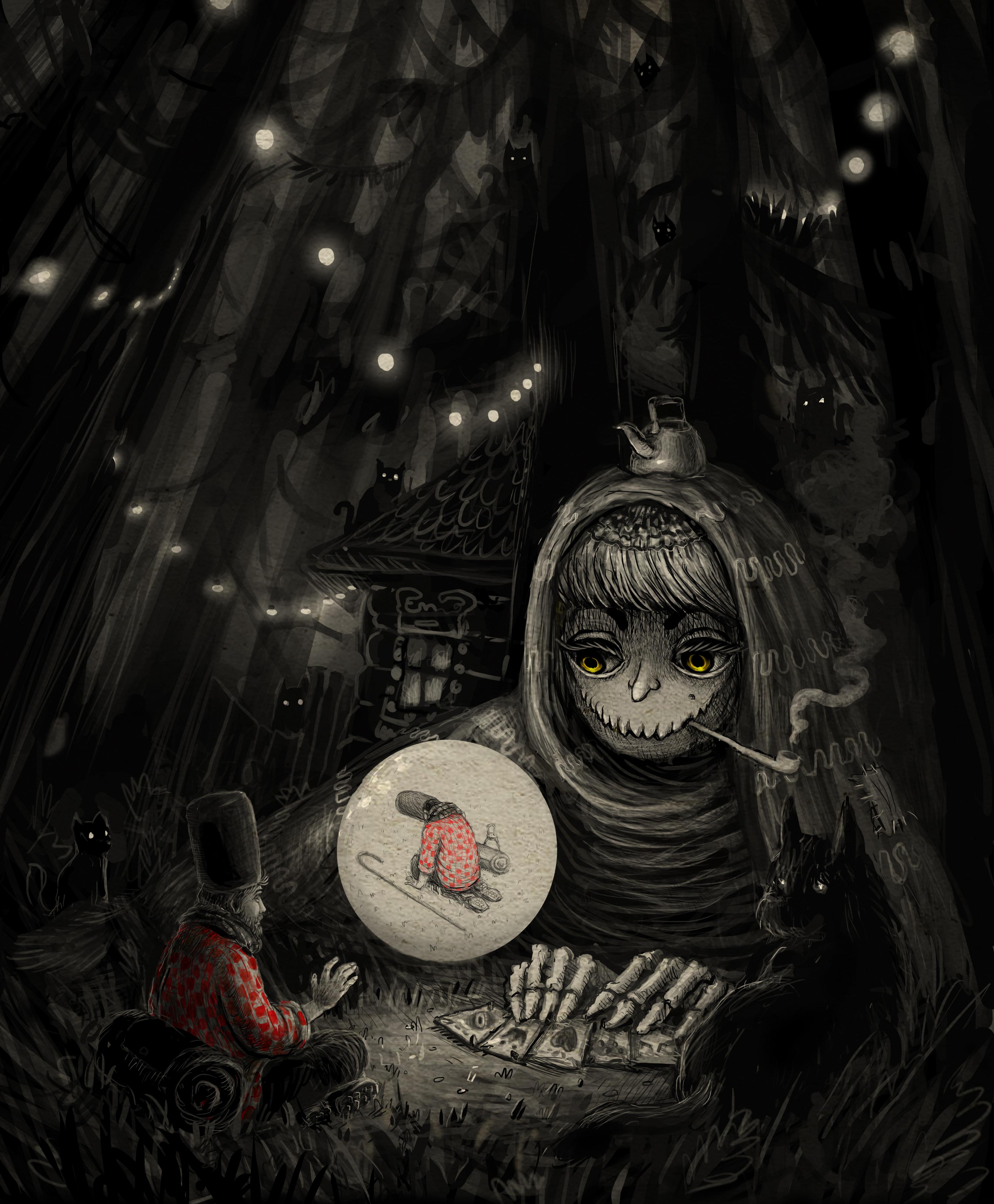 A Visit to the Fortune Teller by Misha Buharov | Scrolller