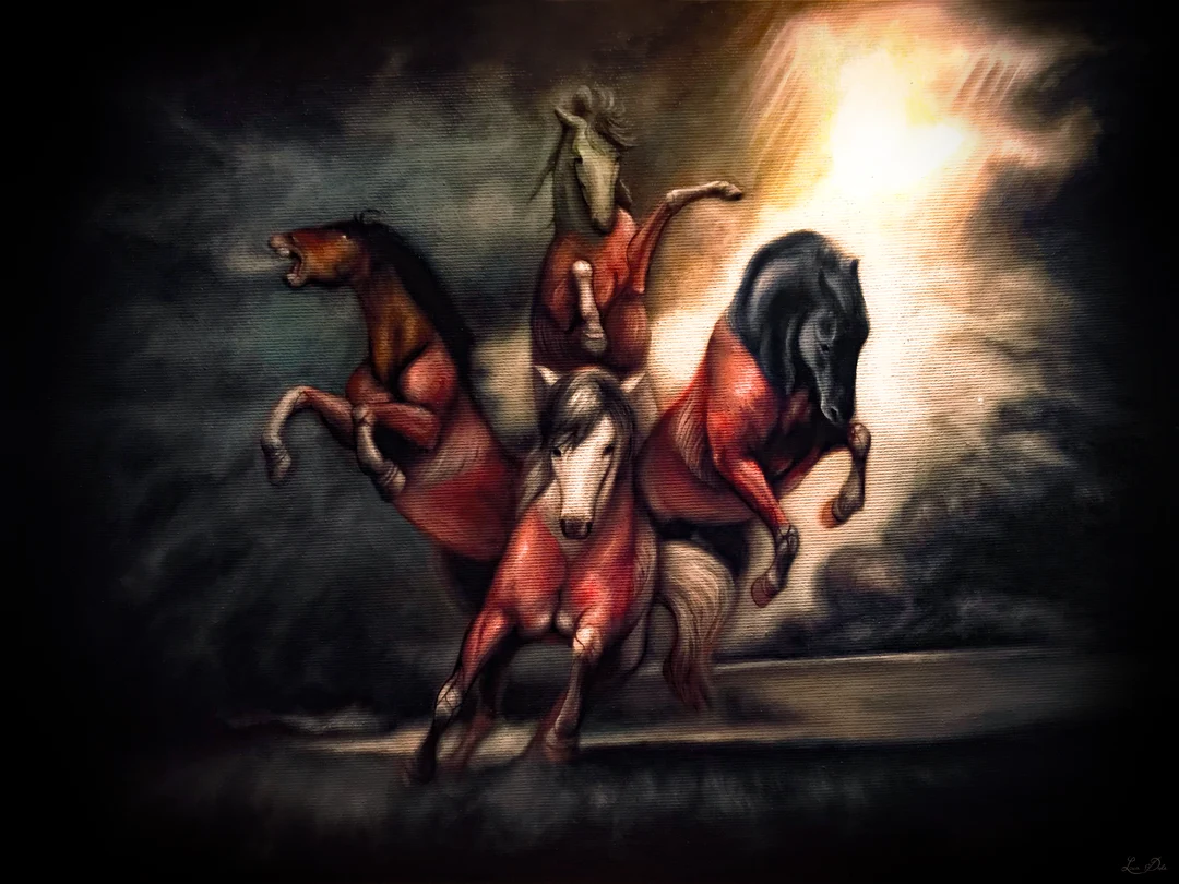 The Apocalypse, Lova Dahn (me), Oil on canvas, 2023 | Scrolller