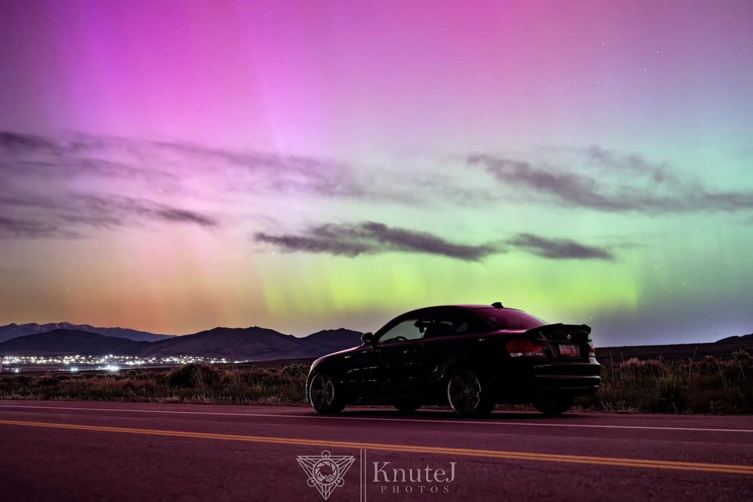 My 135i bathed in aurora colors | Scrolller