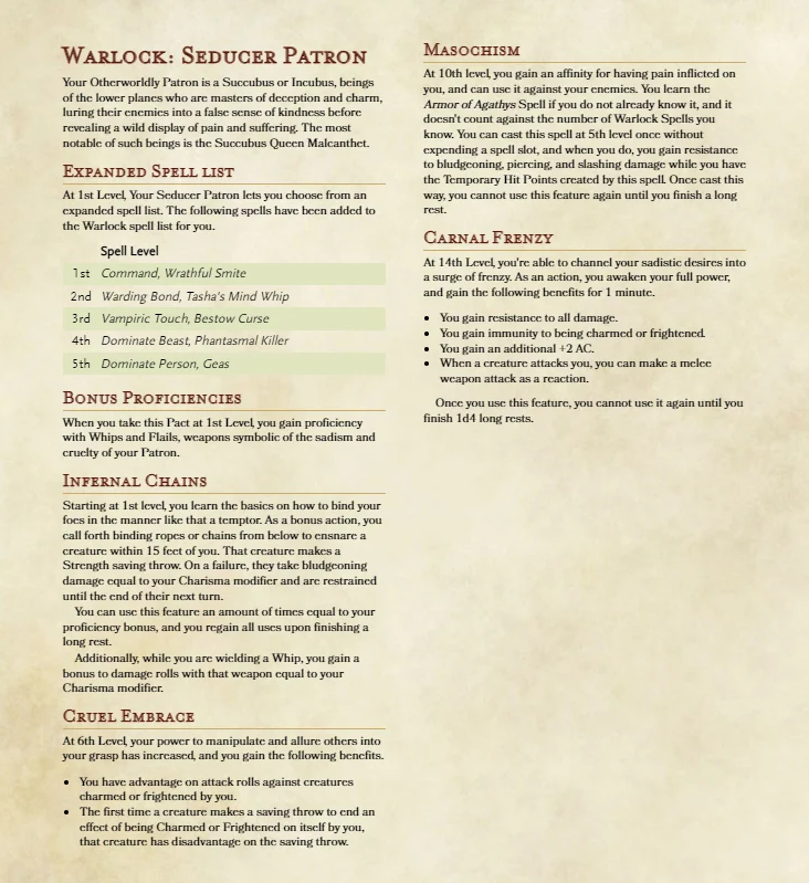 The Seducer: A Warlock subclass focused on tanking with a bit of crowd control | Scrolller