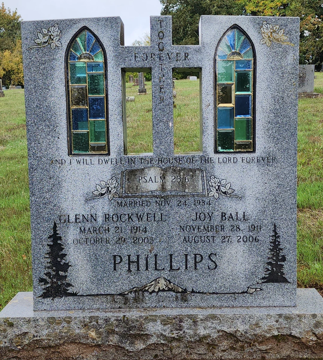 This monument has two stained glass windows. | Scrolller