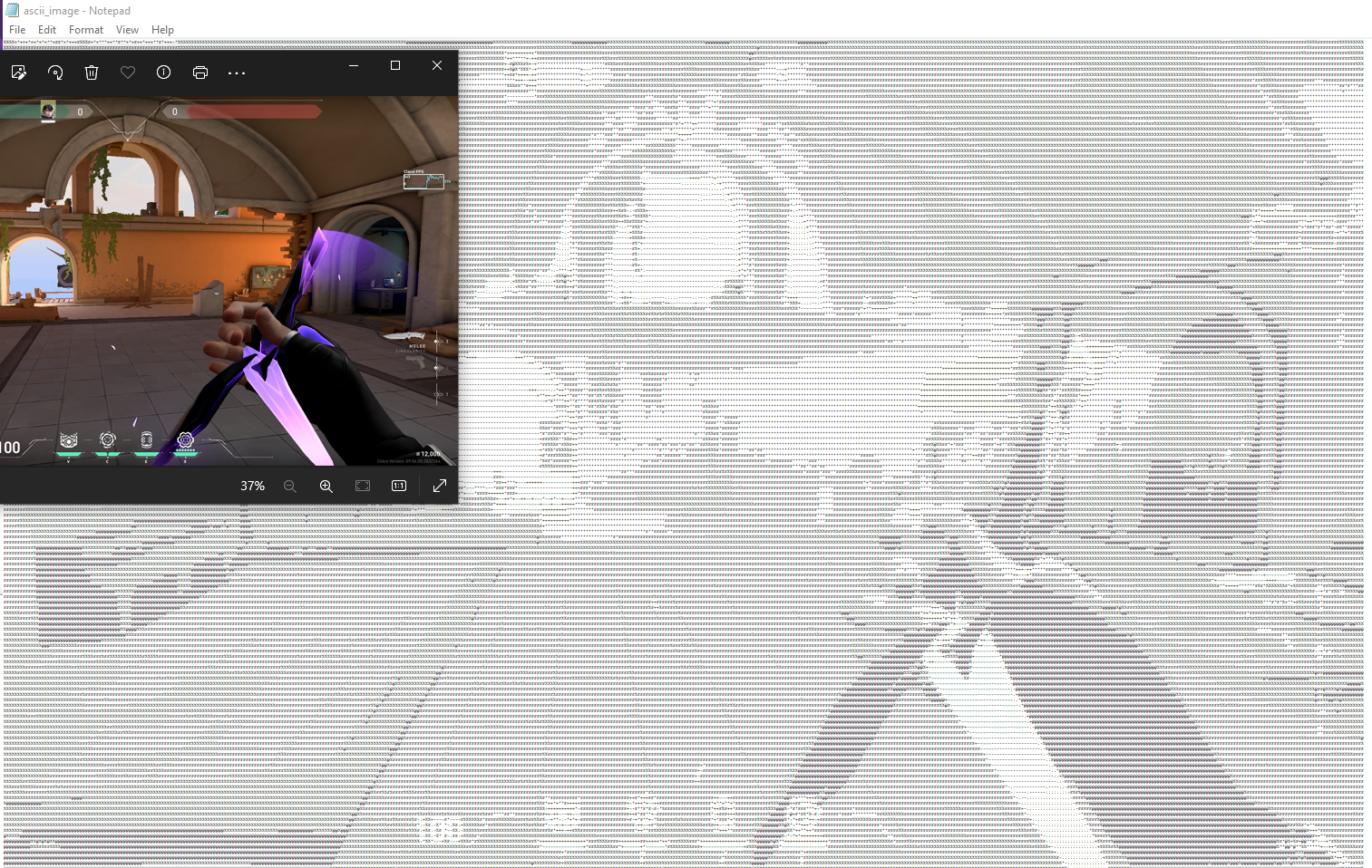 ValorASCII: Valorant x ASCII Art (Credit: MagicMushies) | Scrolller