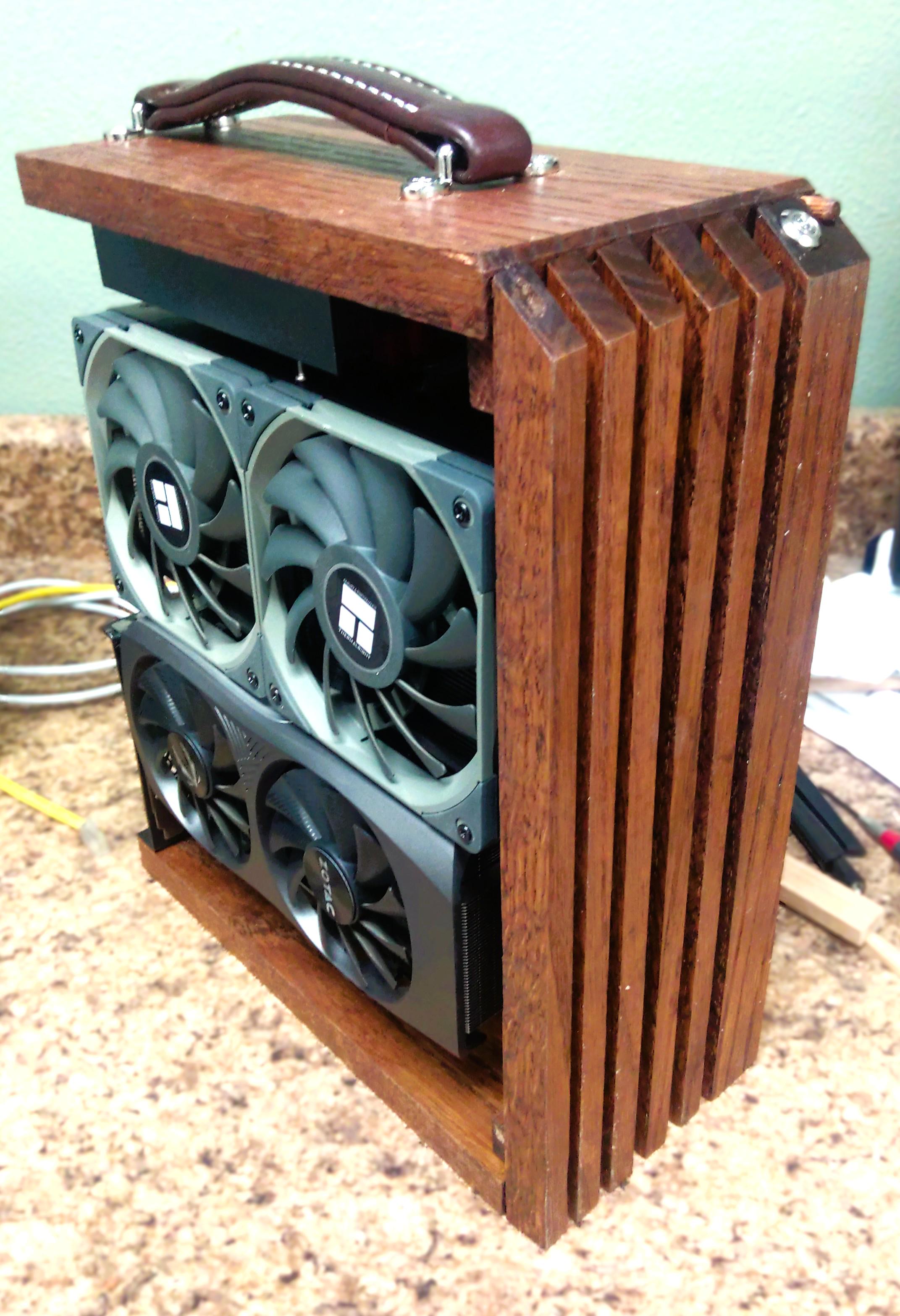 I built a custom computer case out of wood! | Scrolller