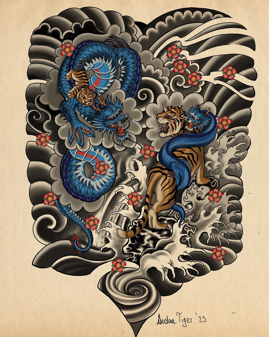 Back piece tattoo design | Scrolller