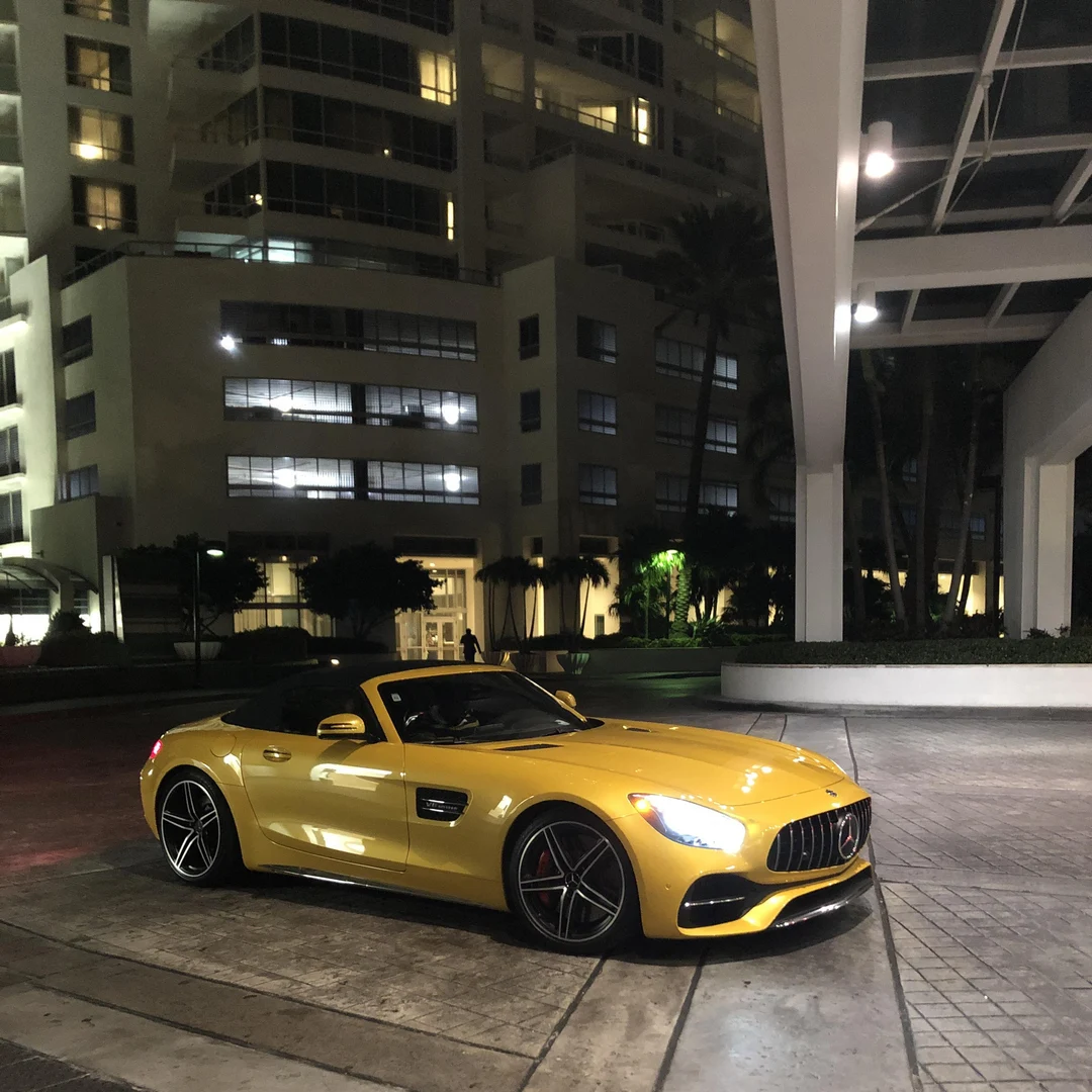 Mercedes-AMG GT C, as seen at the famous Fontainebleu at Miami Beach. [3024x3024] | Scrolller