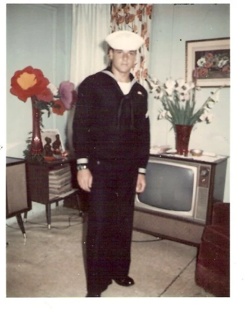 My other uncle, coming home from leave. 1970 or 1971 | Scrolller