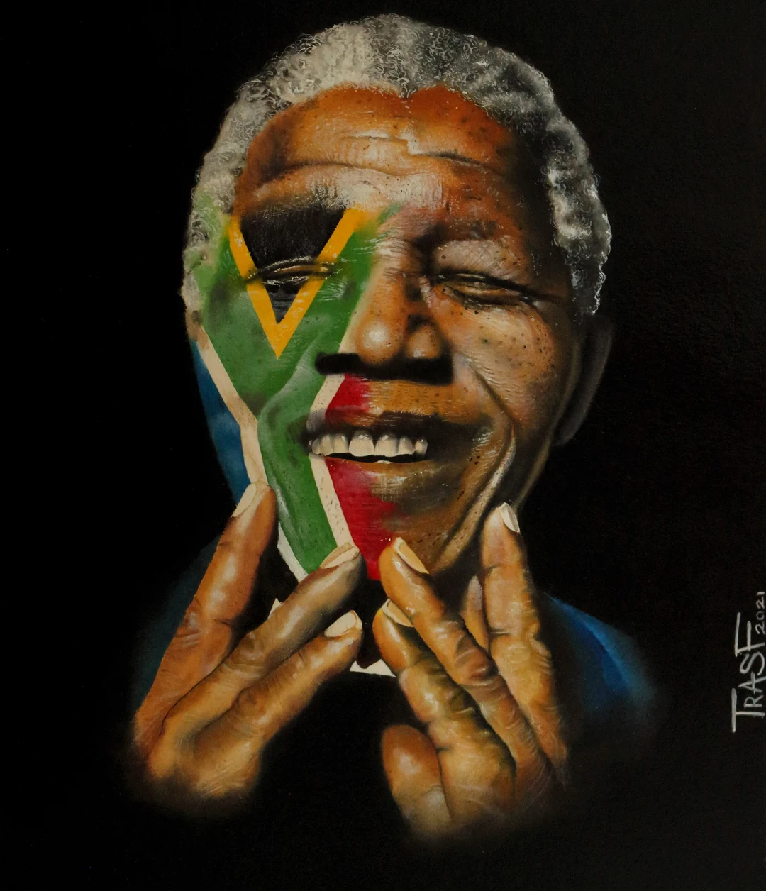 Thanks Nelson, me, oil on paper, 2021 | Scrolller