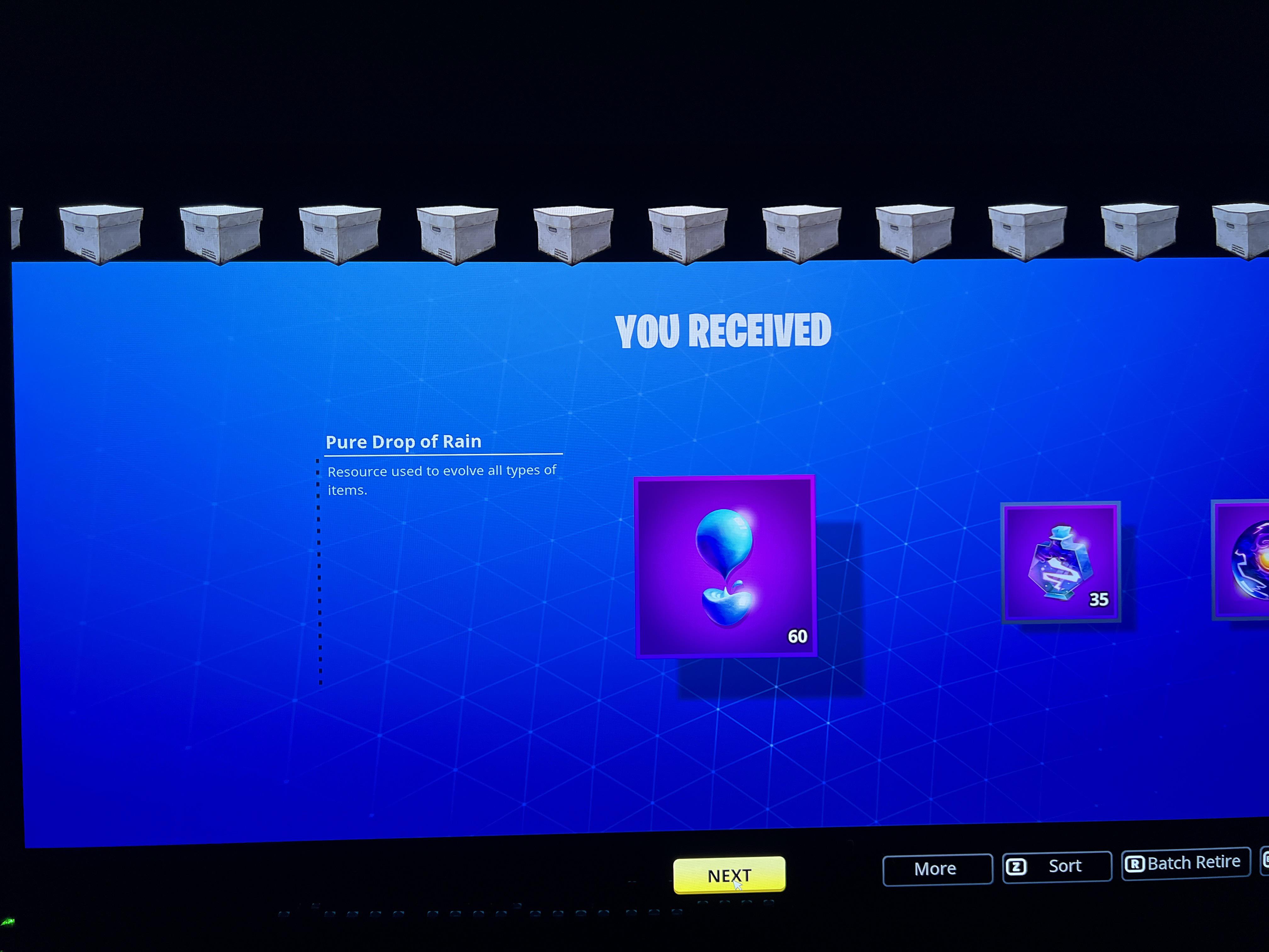 I batch collected a bunch of heroes that were sitting around unused in my inventory, and, uh ...