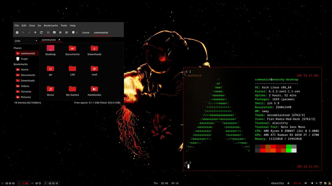 [sway] I have put SO MUCH WORK into making this the best possible setup, it's insane, and now it ...