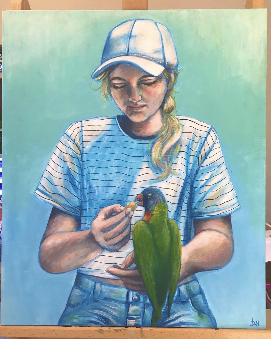 “Rainbow Lorikeet”, me, Acrylic on canvas, 2022 | Scrolller