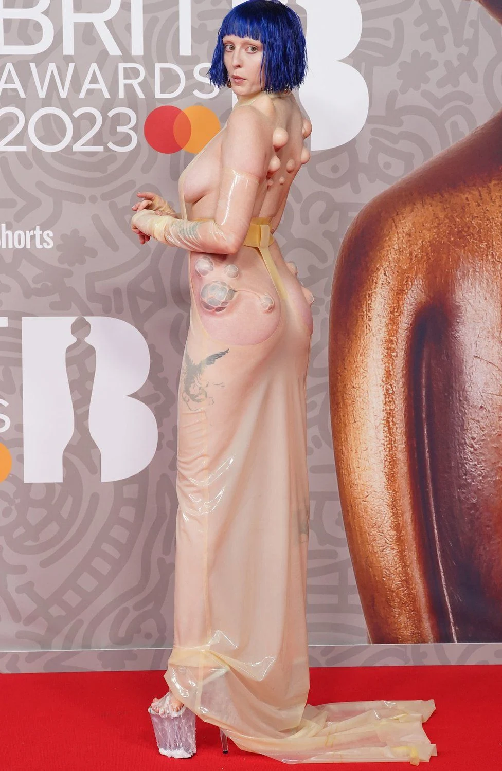 Ashnikko at the Brit Awards, channelling the spirit of the Slipperman | Scrolller