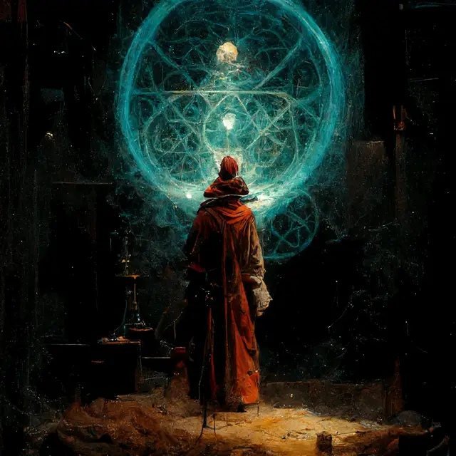 AI-generated art: "Ancient alchemist searching for philosopher's stone" | Scrolller
