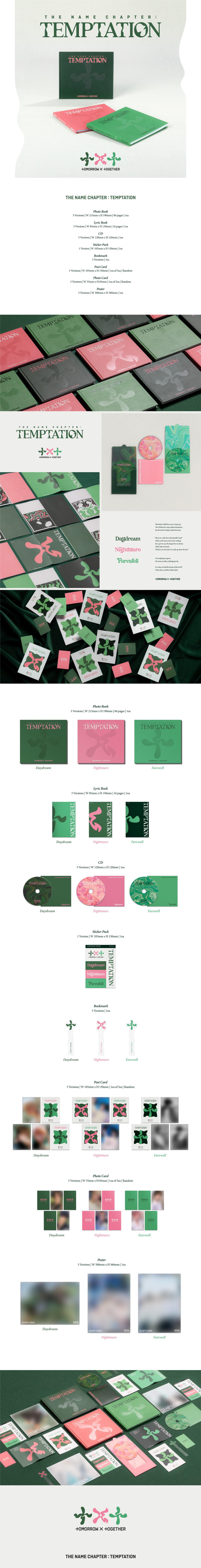 TXT - The Name Chapter: TEMPTATION (Album Packaging Preview) | Scrolller