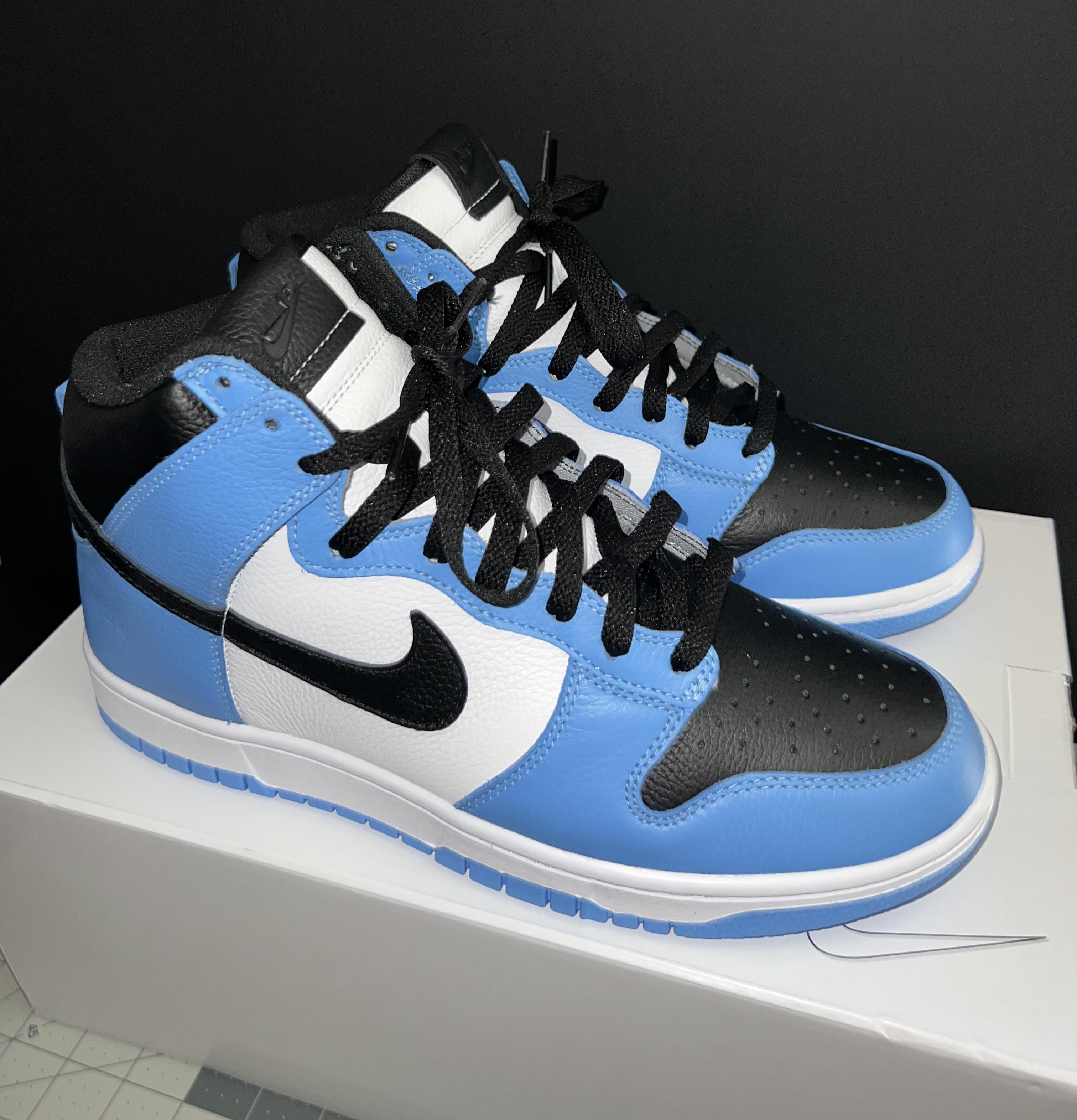 Discover more like Sneakers: Nike By You “UNC Dunk High College Toe” and Related Content | Scrolller
