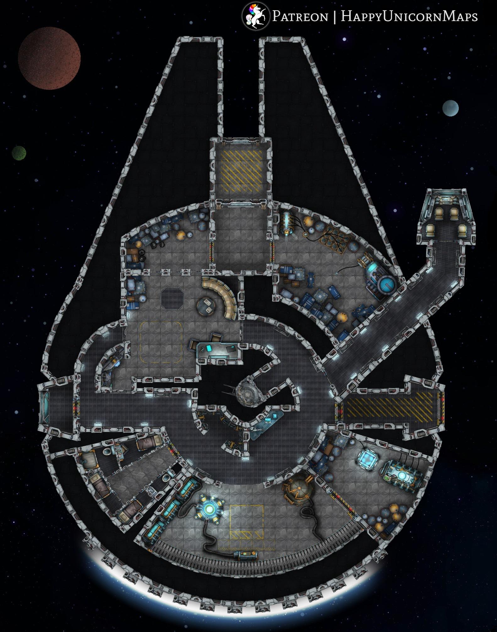 Millennium Falcon (50x63) | Scrolller