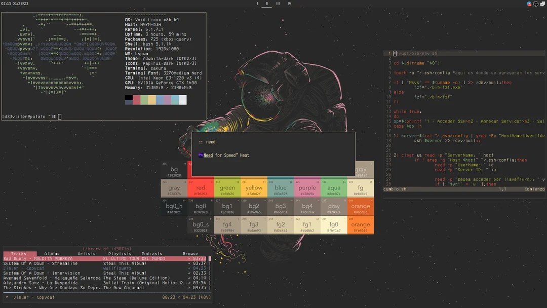 [bspwm] Into the Gruvbox Void | Scrolller