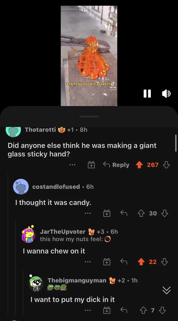 Melted glass isn’t the best thing to apply your penis to | Scrolller