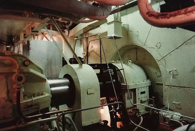 43,000 HP electric motor used for propelling the ship SS Canberra | Scrolller