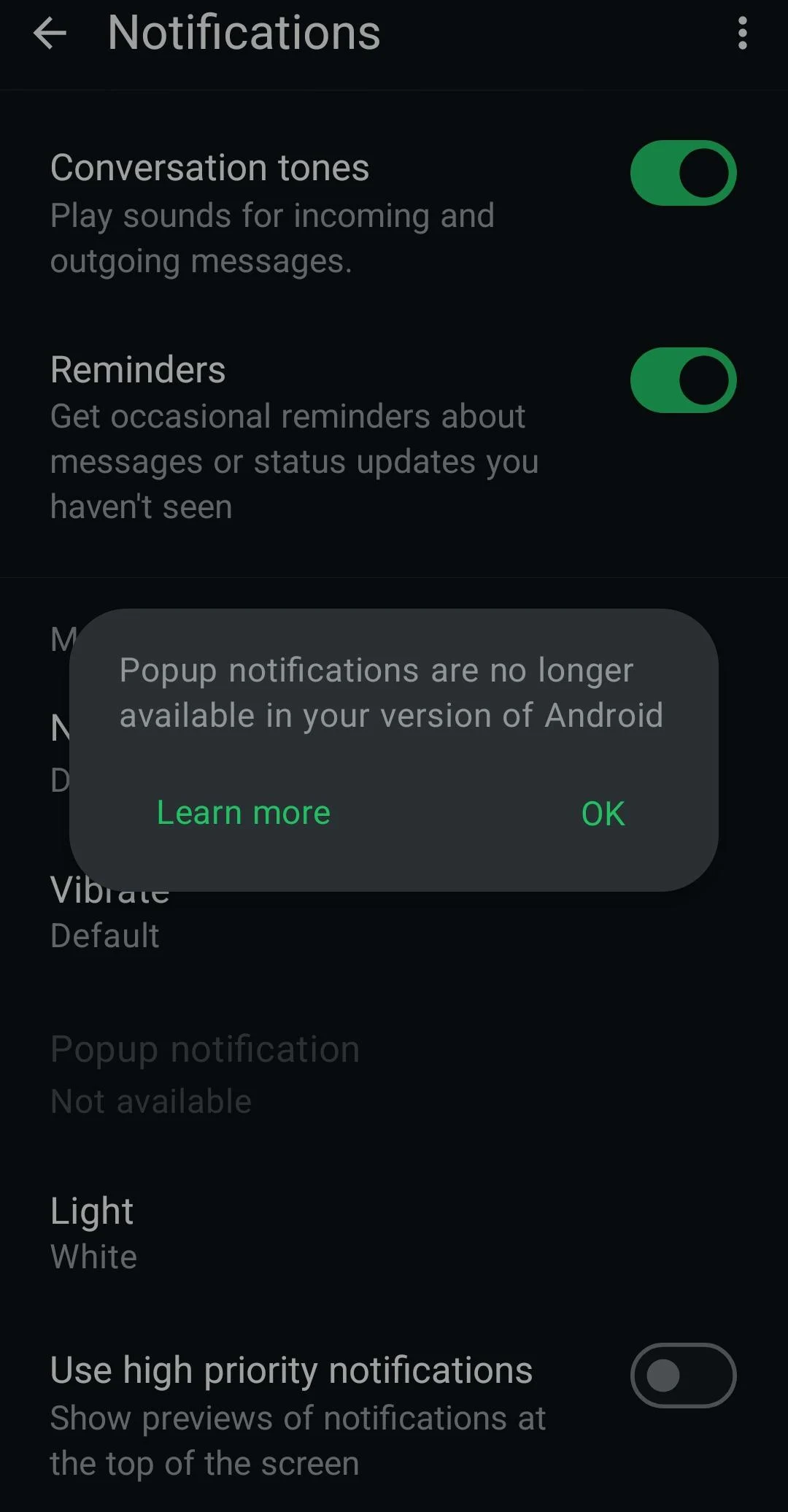 Popup notification settings are "unavailable" | Scrolller