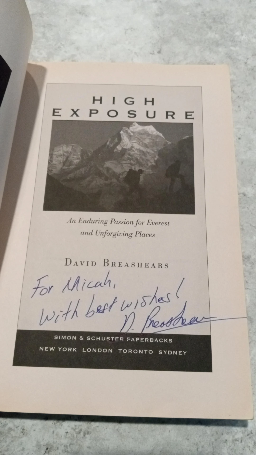 Signed Copy of High Exposure | Scrolller