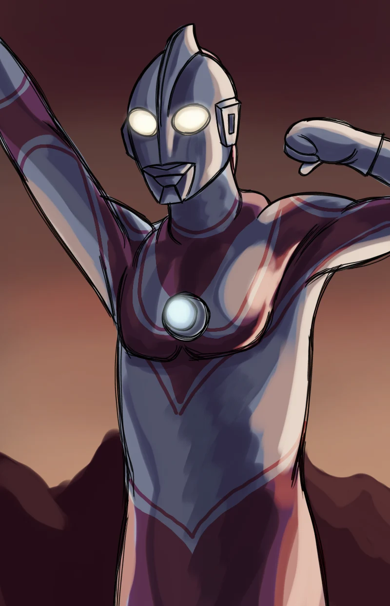 Ultraman Jack doodle | Scrolller