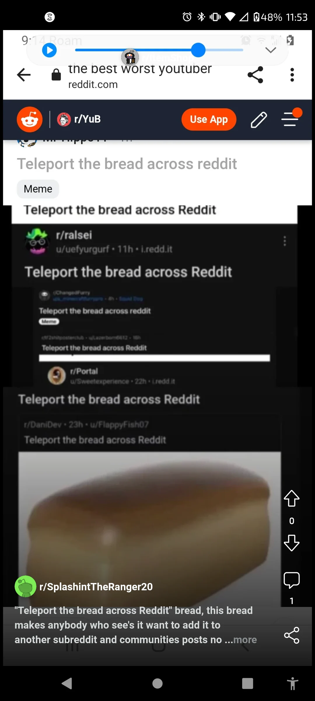 teleportation bread | Scrolller